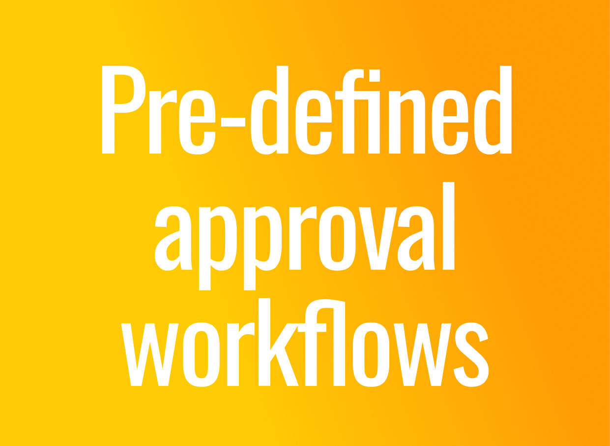 Pre-defined approval workflows for Stampli Procurement | Stampli